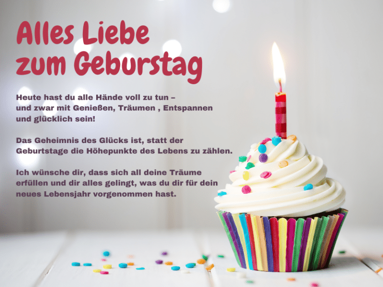 50 kurze Geburtstagswünsche: So zauberst du ein Lächeln